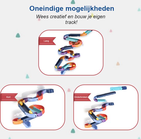 SlideWay Toys® Glijbaan - 66-delige speelset - Badspeeltjes ...