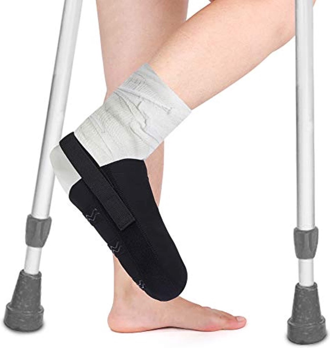 Gips voet beschermer met snel losmakende sluiting en anti slip ...