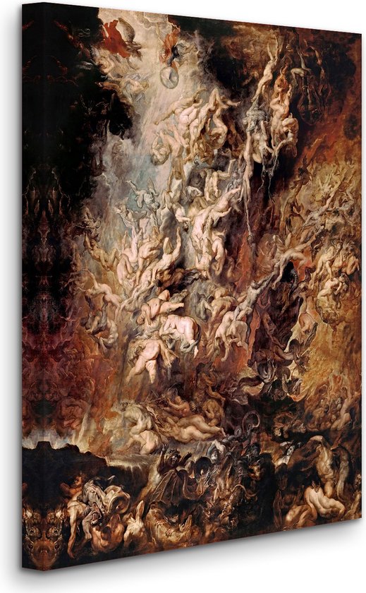 Peter Paul Rubens - Fall of the Damned, Val van de Verdoemden Canvas ...
