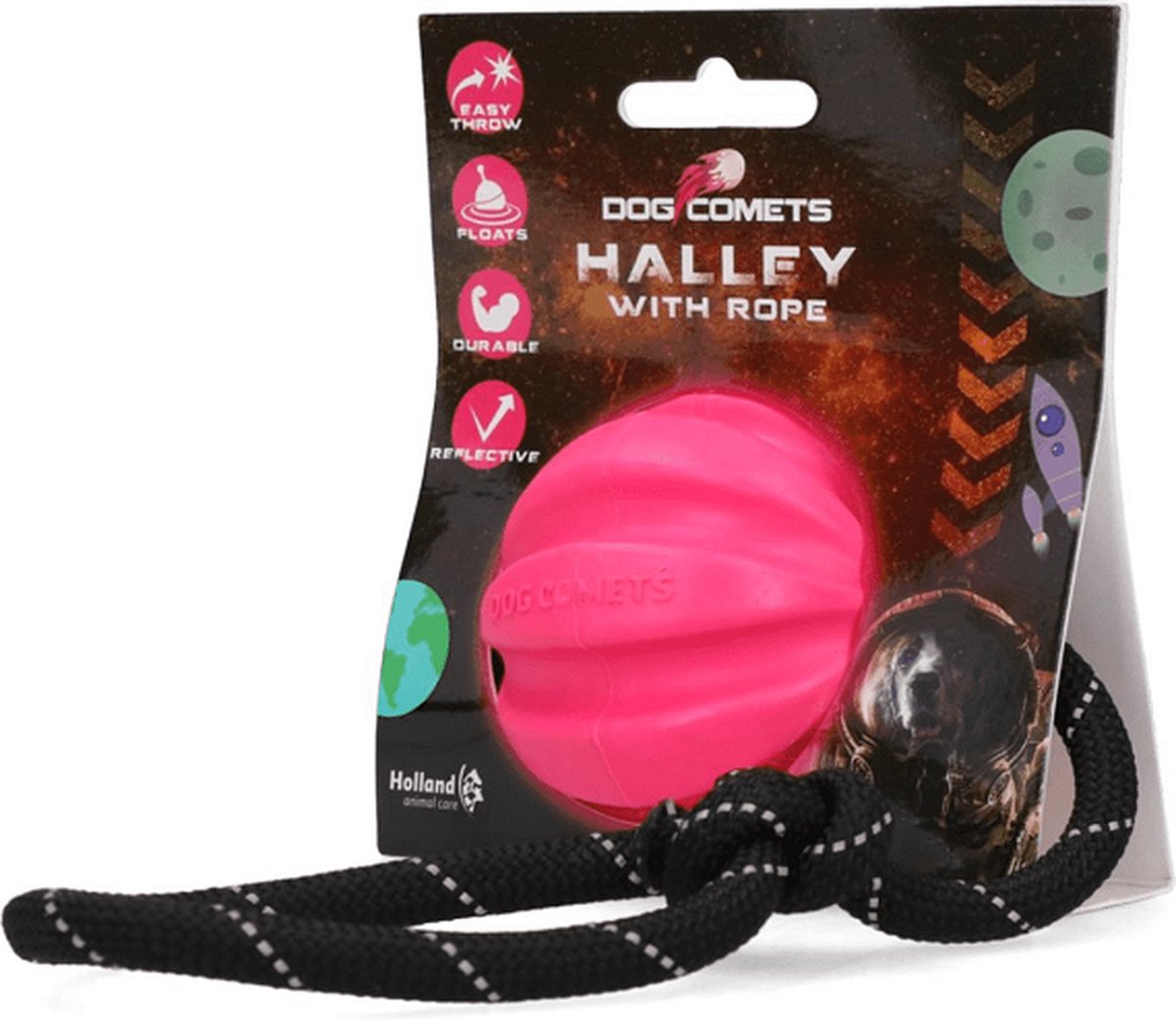 Dog Comets Ball Halley met touw hondenspeeltje – Duurzaam honden ...