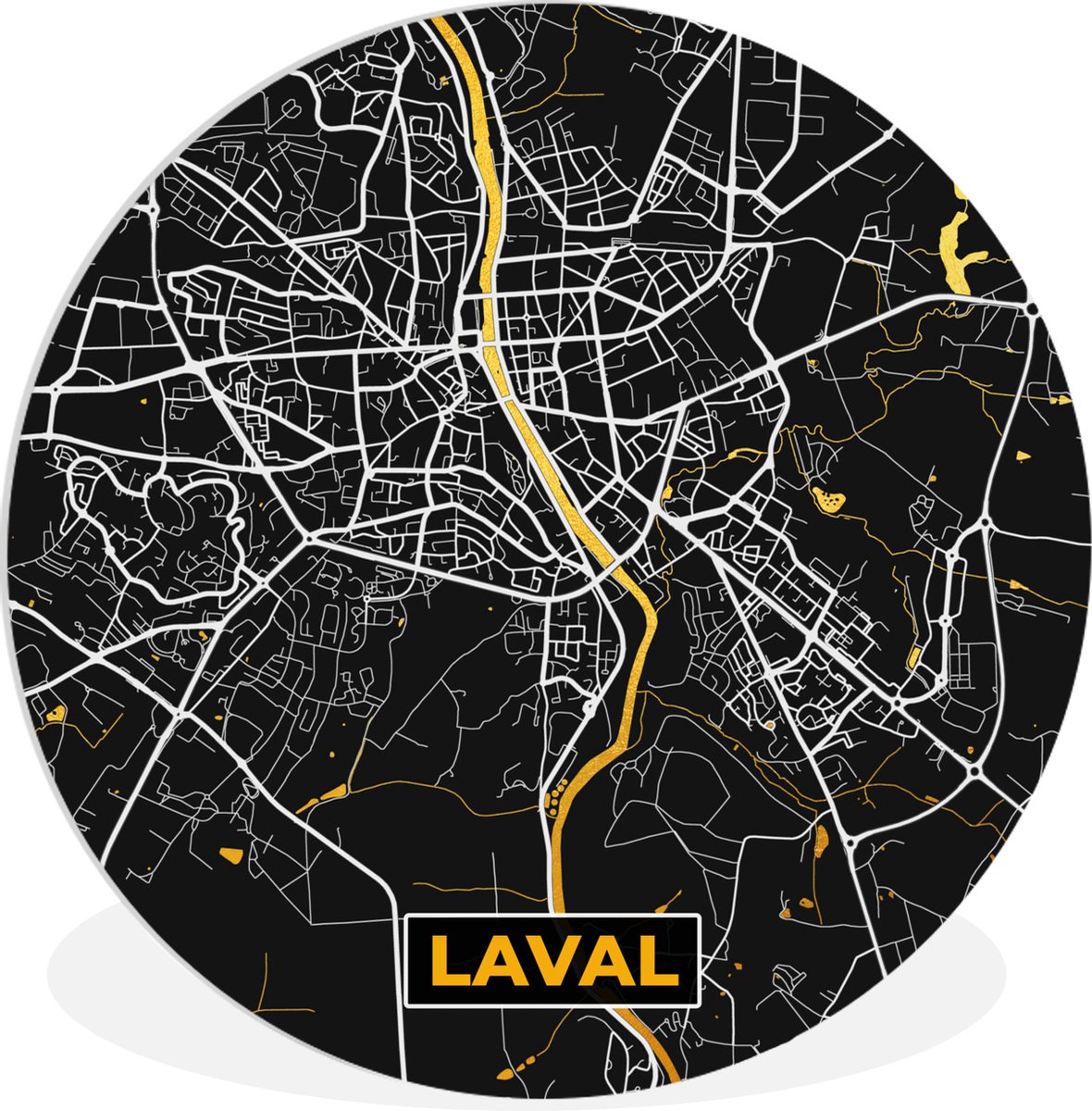 Wall Circle - Wall Circle Inside - France - Plan de ville - Laval - Plan d'étage -... | bol.com