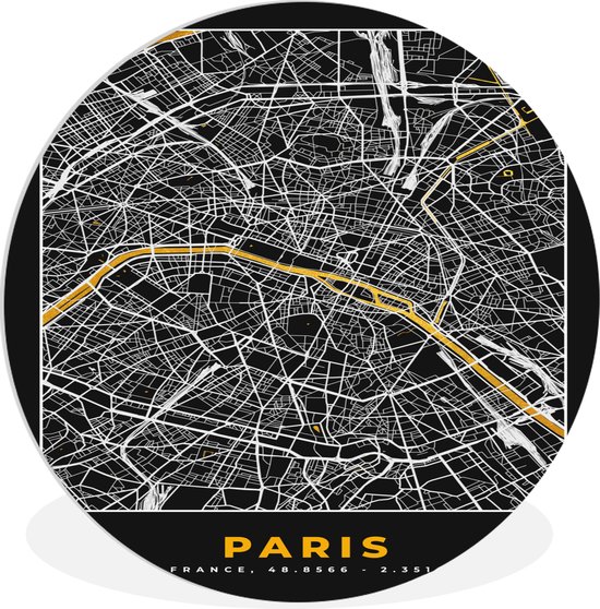 WallCircle - Wall Circle - Wall Circle Indoor - Paris - City Map - Map ...
