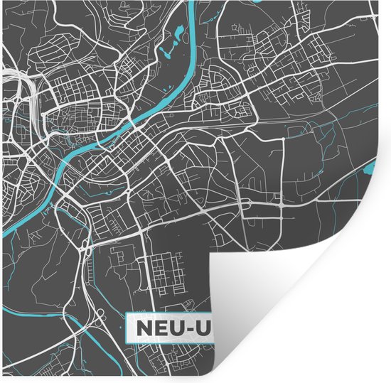 Muurstickers - Sticker Folie - Stadskaart – Plattegrond – Duitsland ...