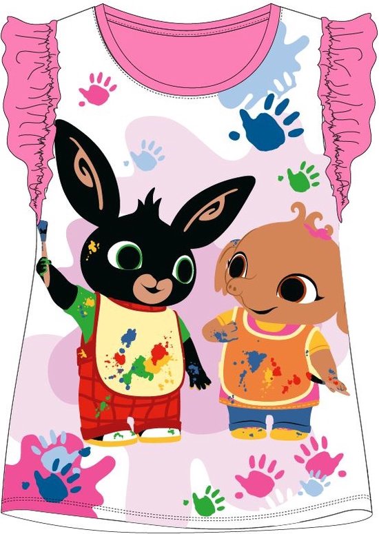 Bing Bunny - T-shirt Bing Bunny - meisjes - maat 116 | bol