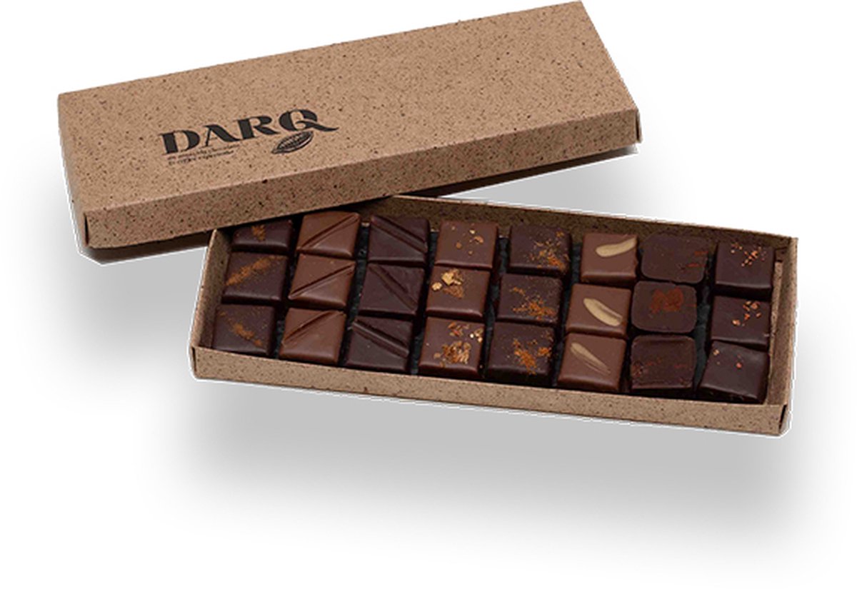 DARQ luxe doosje chocolade bonbons - Pure en Melk Chocolade - Unieke ... DARQ luxe doosje chocolade bonbons - Pure en Melk Chocolade - Unieke ...