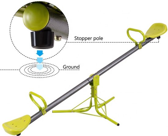 Metalen roterende wipwap Fun 200cm | bol.com