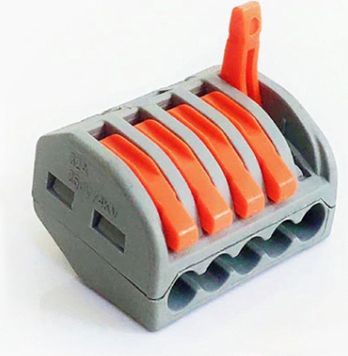 DW4Trading 5-voudige Lasklemmen voor massieve en soepele stroomdraad ...