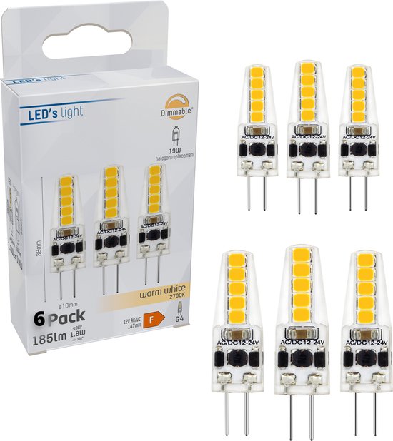 ProLong LED steeklamp 12V met G4 fitting - 1.8W vervangt 20W - Helder ...