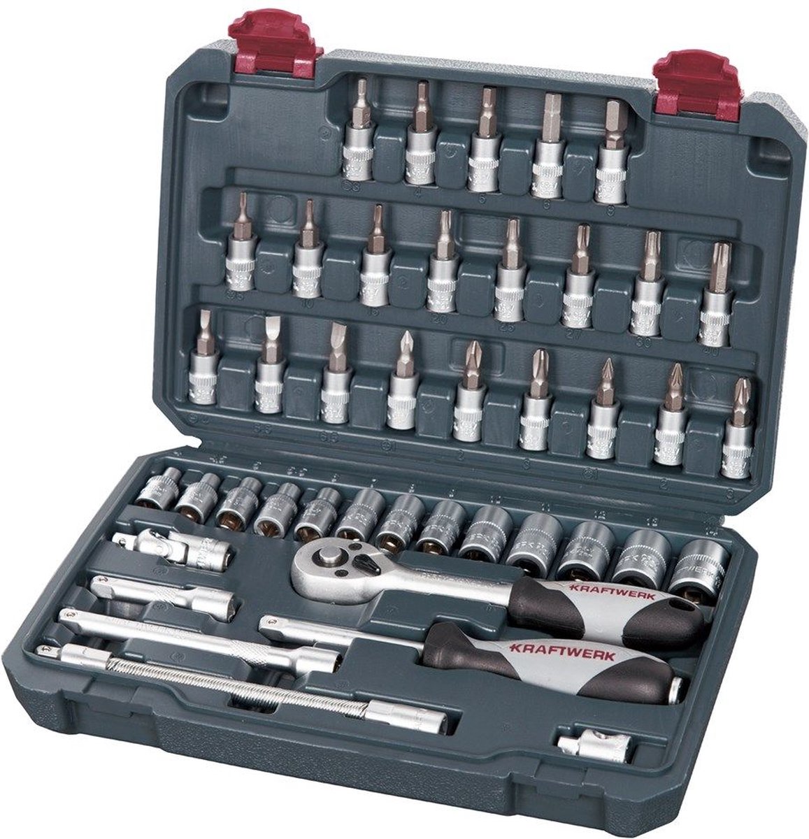 Kraftwerk bit set 42 delig 1/4” , Schroevendraaierset, torx, inbus ...