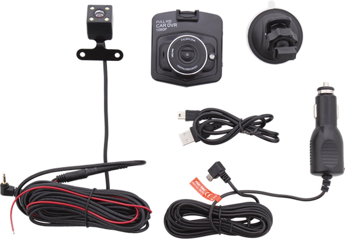 Dashcam - Dual dashcam - HD - Voor en achter camera - Auto camera - Met ...