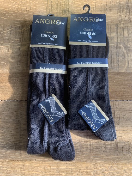 Angro Socks sokken zwart maat 48-50 | bol.com