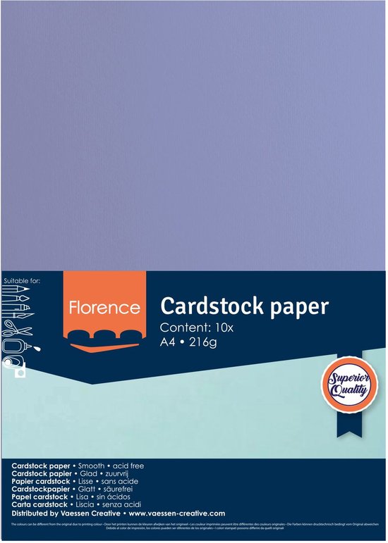 Florence • Carton lisse A4 Acier - 10 feuilles | bol.com