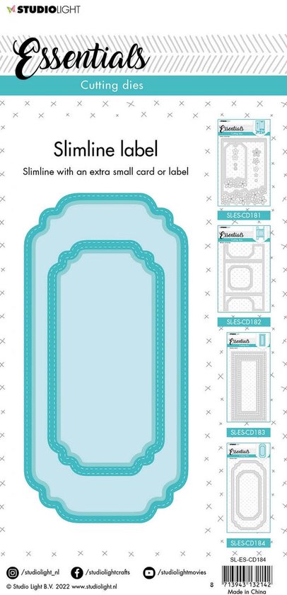 Studio Light Essentials cutting die Slimline label | bol