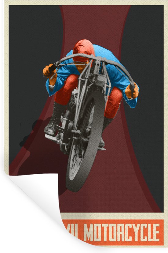 Muurstickers - Sticker Folie - Mancave - Motor - Vintage - Tekening ...