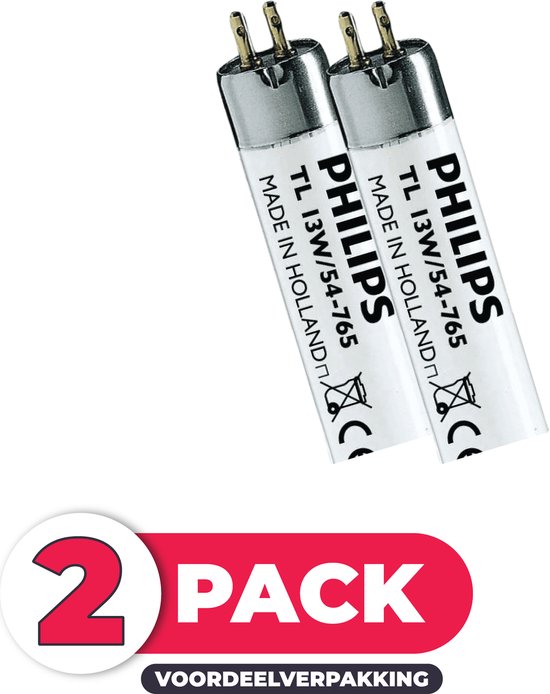 Philips TL Mini TL-lamp G5 - 13W - Daglicht - Niet Dimbaar - 2 stuks ...