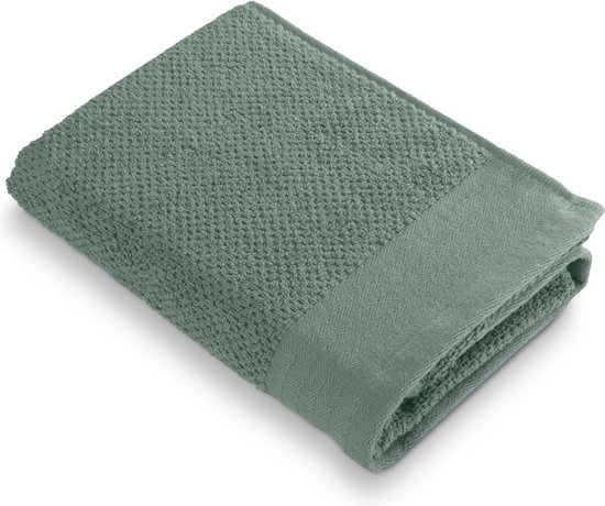 Soft Cotton Popcorn baddoek 50x100cm groen | bol.com