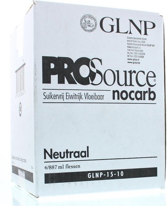 Prosource Nocarb neutraal 887 ml 4st | bol.com