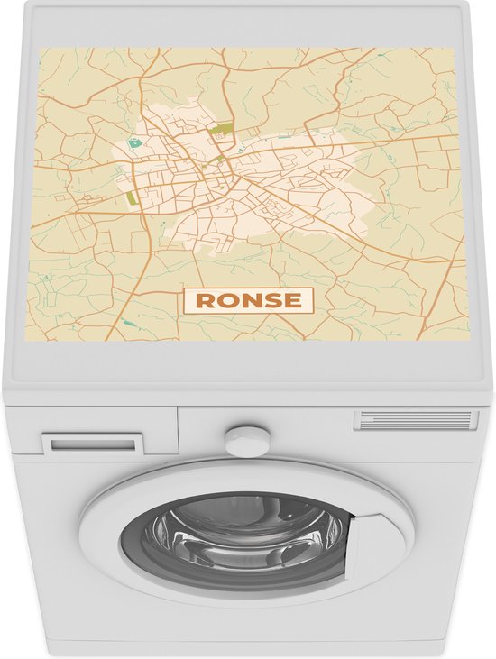 Protège machine à laver - Tapis de machine à laver - Carte - Plan de la ...