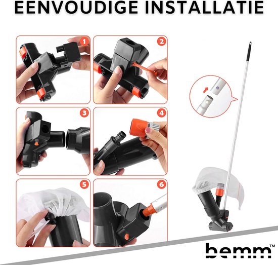 Zwembad stofzuiger - Steel van 120 cm - Zwembad onderhoud - Bodemzuiger ...