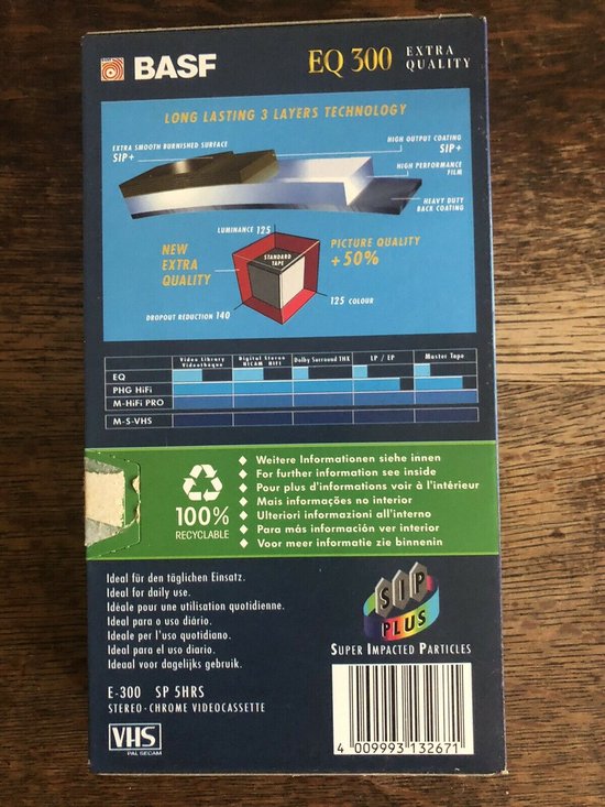 BASF EQ 300 Videocassette (3 pack) | bol