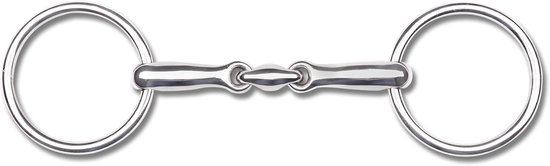 Pony Snaffle Bit, Double-jointed, Solid | bol