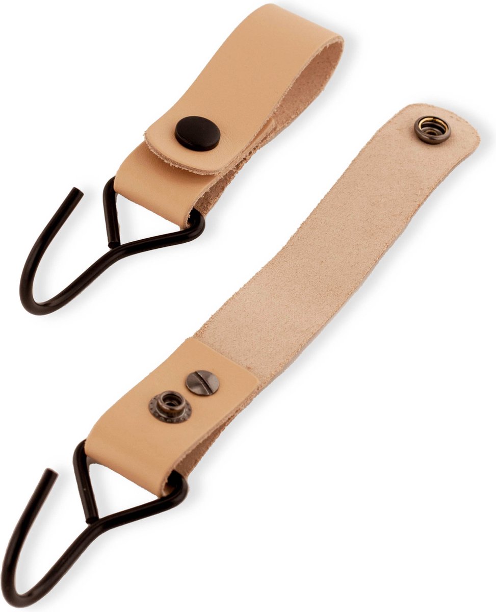 Brute Strength - Multifunctionele Haak Met Lederen Lus - Naturel - 6 ...