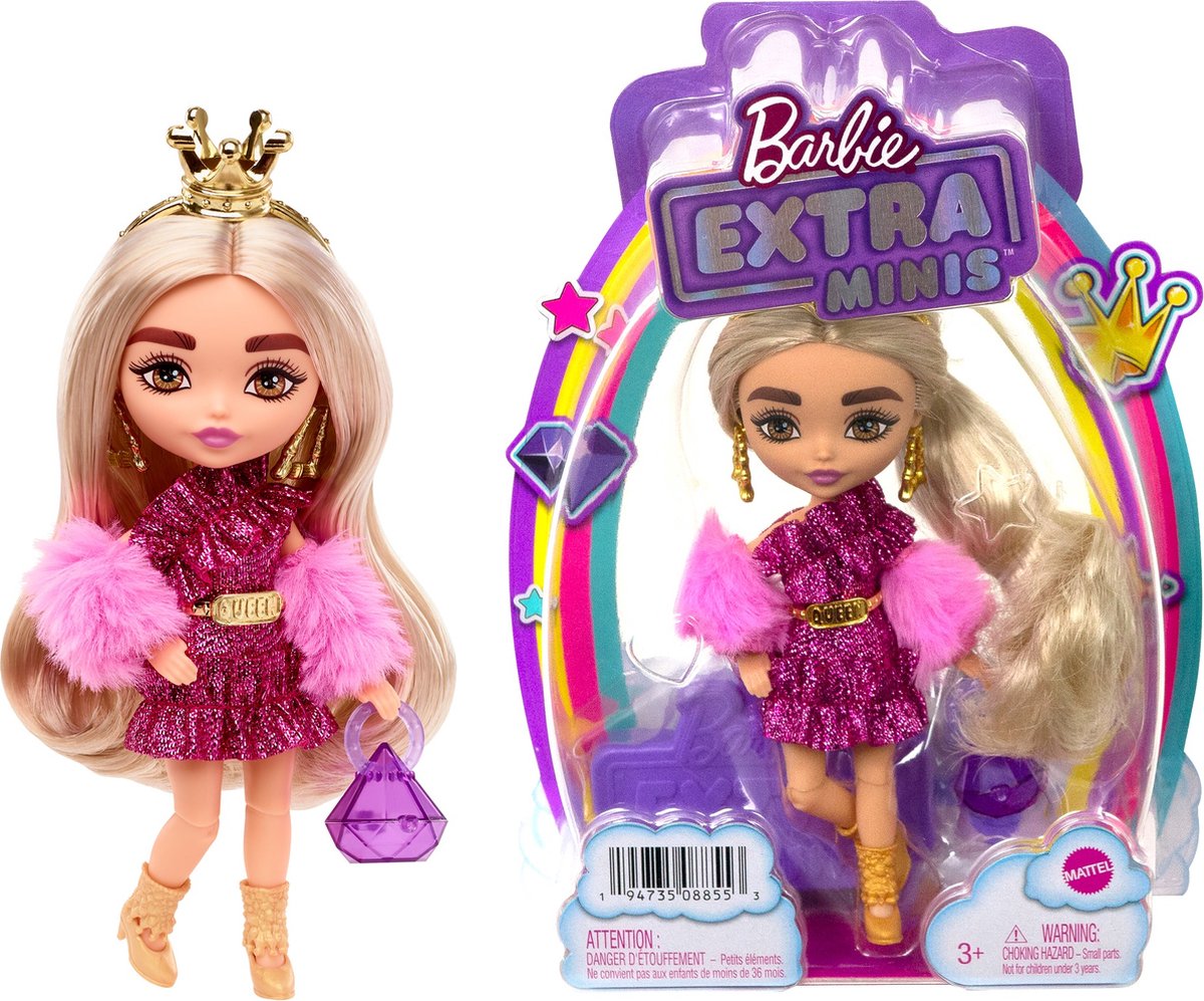 Barbie Extra Mini Pop - Gouden Kroon | bol.com