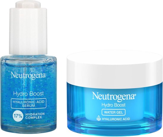Neutrogena Set - Neutrogena Hydro Boost Hyaluronic Acid Serum with 17% ...