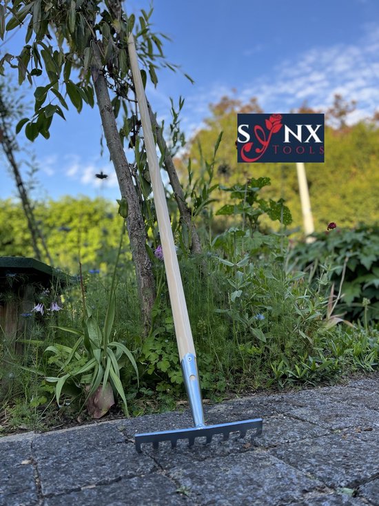 Synx Tools - Tuinhark - 8 Tanden verzinkt - Hark - Harken - Bladharken ...