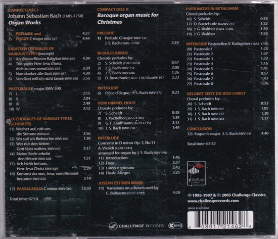 Baroque Organ Music, Per Fridtjov Bonsaksen | Muziek | bol