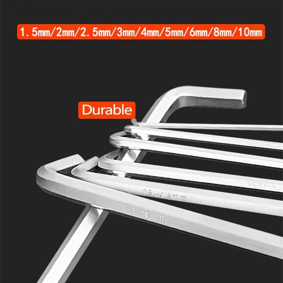 Inbussleutelset, 9-delig Inbussletelset - inbus sleutel - mini ...