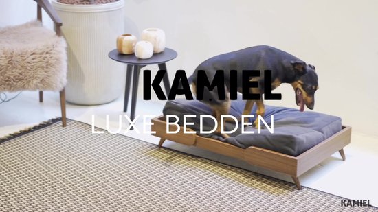 KAMIEL design houten hondenbed – Luxe hondenmand XL : 117x73x20cm ...