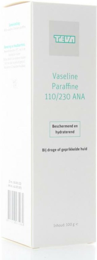 Teva Vaseline Paraffine Zalf - Droge huid, eczeem, jeuk - 110/230 | bol