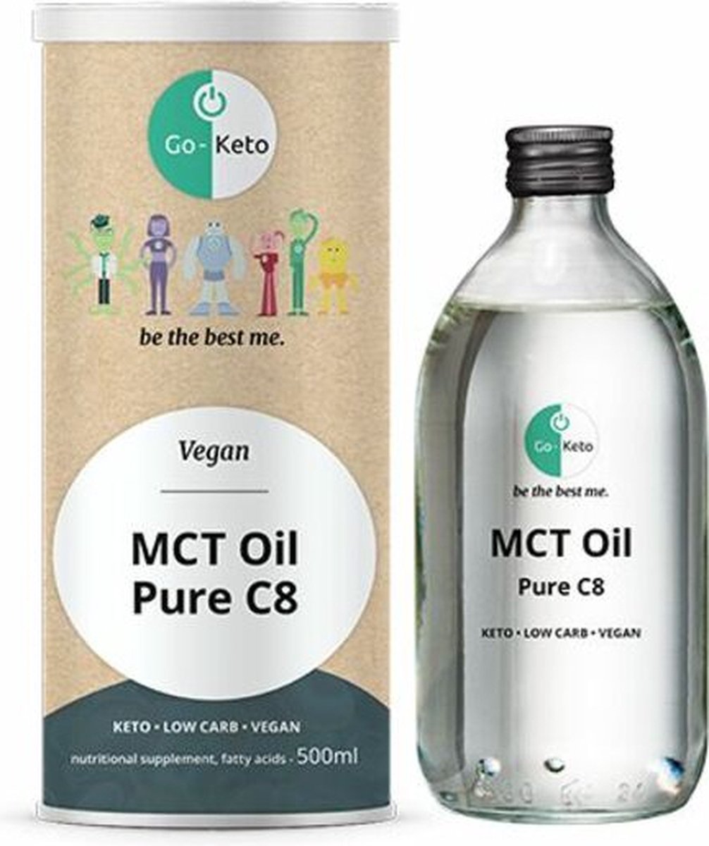 MCT Olie Keto Premium Kokos C8/C10 Go-Keto 500ml | bol.com