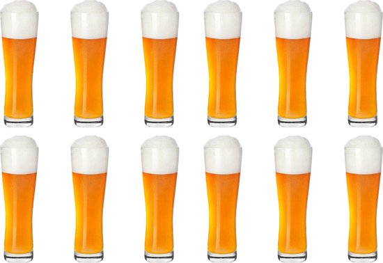 Professionele Bierglazen - (12 stuks) - 300ml - Bierglas - Bier - Glas - 30cl/0.3L -... | bol