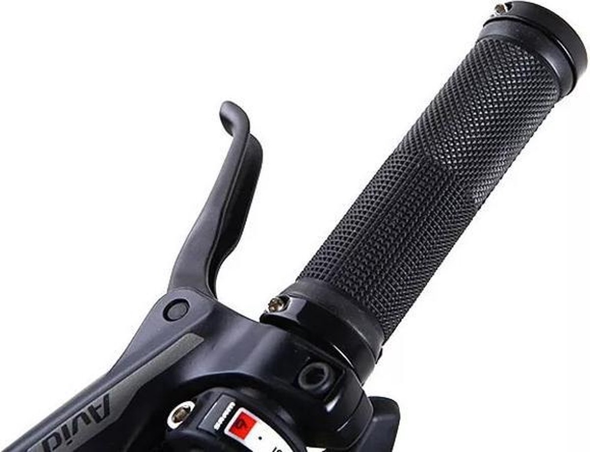 Fiets handvatten zwart 130mm met grip lock - universeel | bol.com