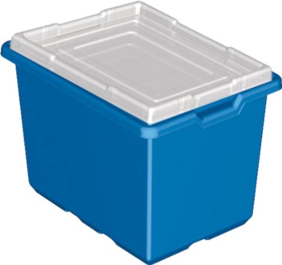 LEGO Education Storage Bin, Blue 12" x 16.5" x 10" 4282564 (Pack of 6 ...