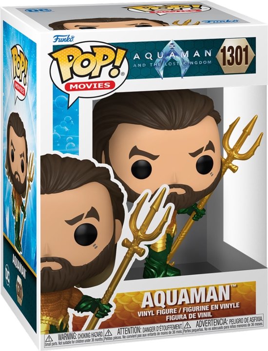 Pop Movies: Aquaman - Hero Suit - Funko Pop #1301 | bol