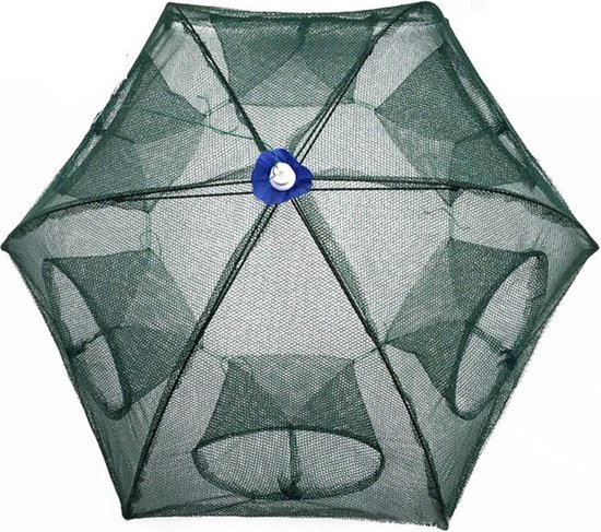Opvouwbaar visnet met 6 openingen | bol
