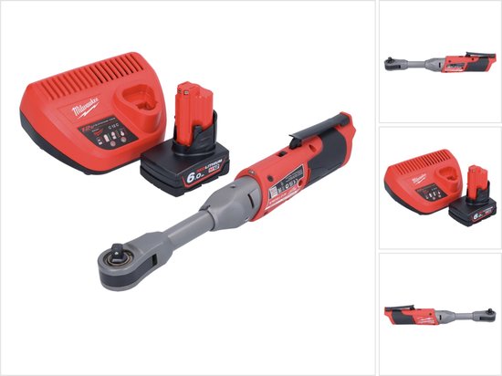 Milwaukee M12 FIR38LR-601 Accu ratel lang 12 V 75 Nm 3/8" + 1x ...