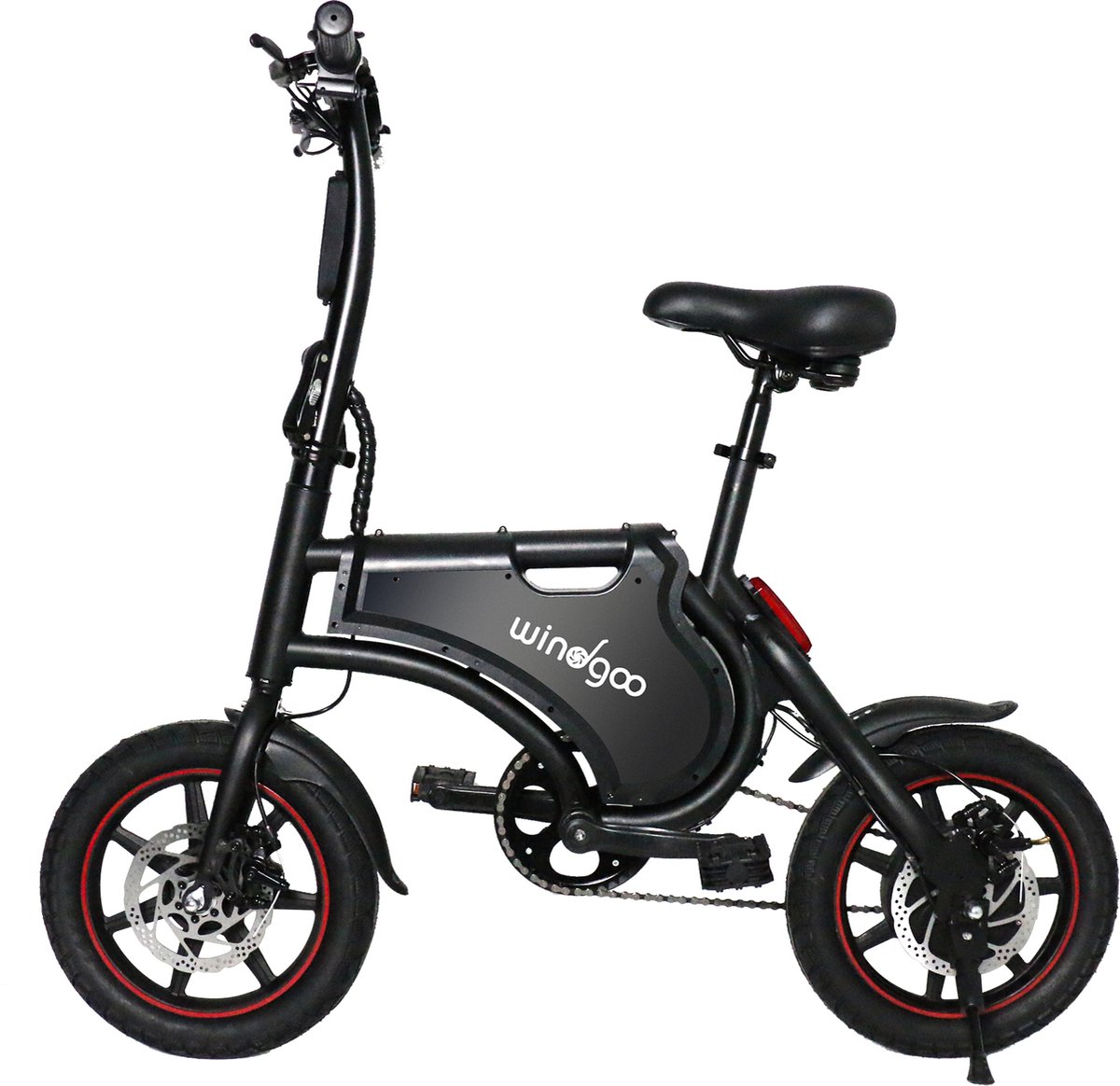 Windgoo B5 - Elektrische fiets - Vouwfiets - E Bike - 14 Inch - 250W - APP - Zwart | bol