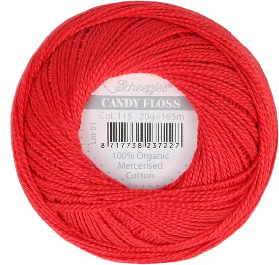 Scheepjes Candy Floss - 115 Hot Red | bol
