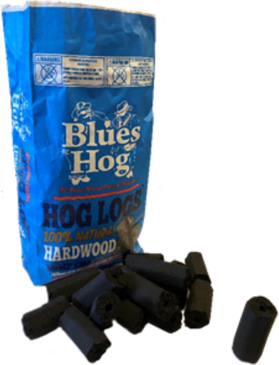 Blues Hog All Natural LOG Charcoal 7 kg | bol