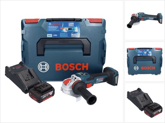 Bosch GWX 18V-15 SC Professionele accu haakse slijper 18 V 125 mm BITURBO X-LOCK + 1x... | bol