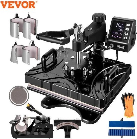 Warmte Persmachine Heat Press Machine 12x15 Sublimatie Printer Digitaal ...