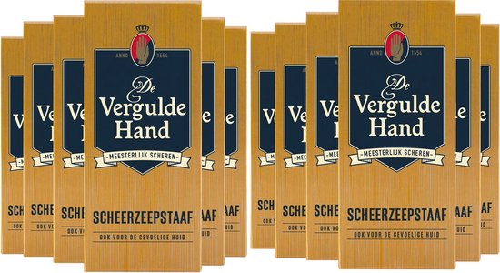 De Vergulde Hand Scheerzeep Staaf - Voordeelverpakking 12 x 75 Gram | bol
