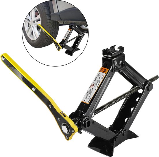 Schaar krik - 2 Ton - Met Ratel - Auto - Caravan - Camper - SUV ...