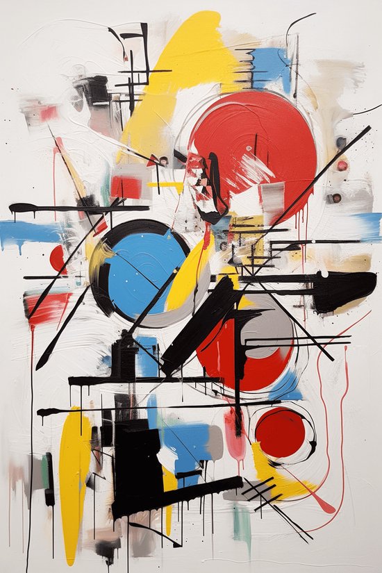 Moderne Kunst - Abstracte - Figuren - posters - formaat 60x90cm ...