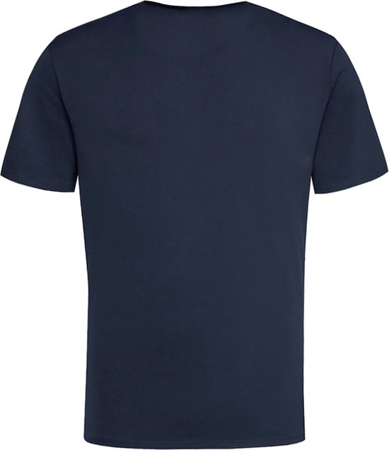 Hugo Boss BOSS O-hals shirt unique logo blauw - XL | bol