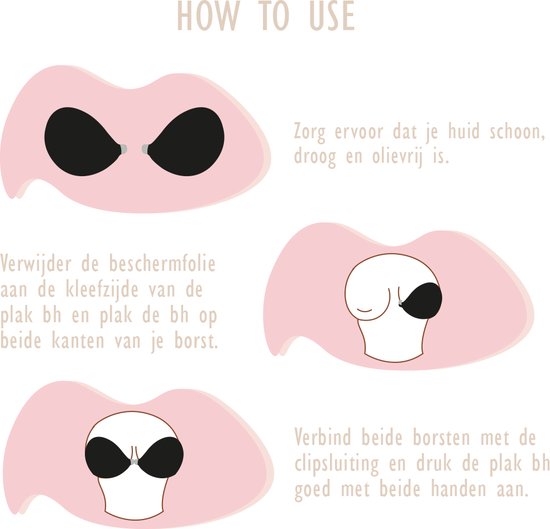 Teep® Plak BH - Zwart | Cupmaat A | bol